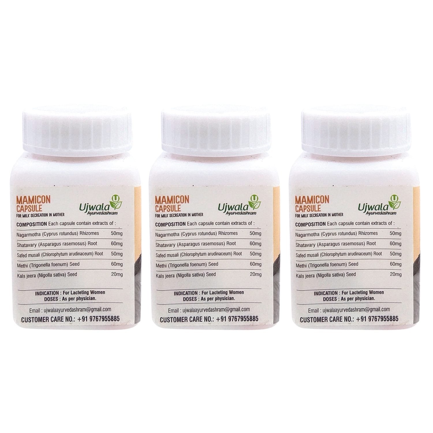 Mamicon Capsule Pack of 3 - Ujwala Ayurvedashram