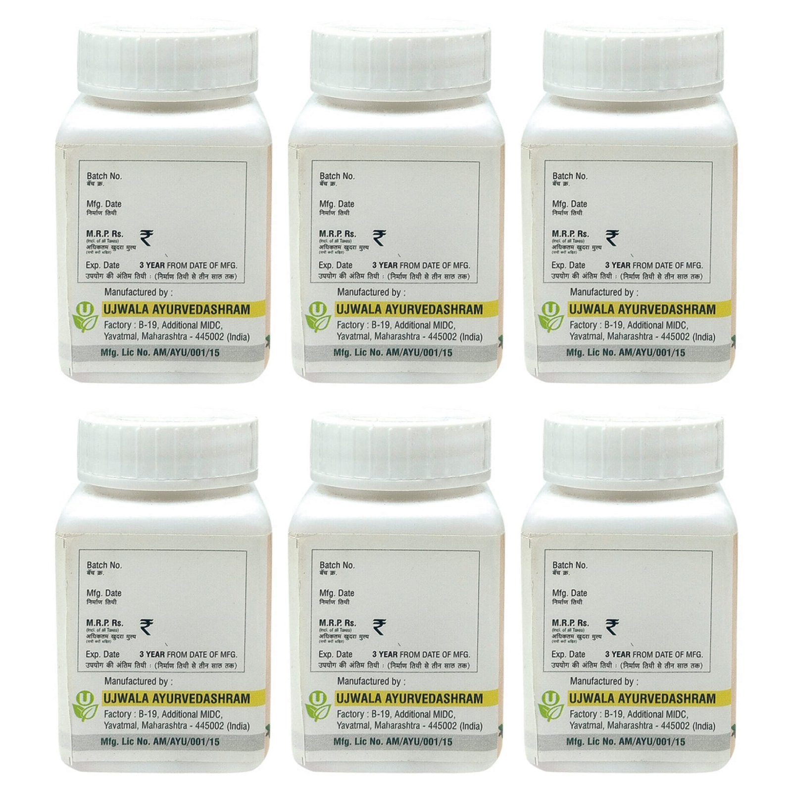 Lecor Vitiligo Capsule (60 Cap) Pack of 6 - Ujwala Ayurvedashram